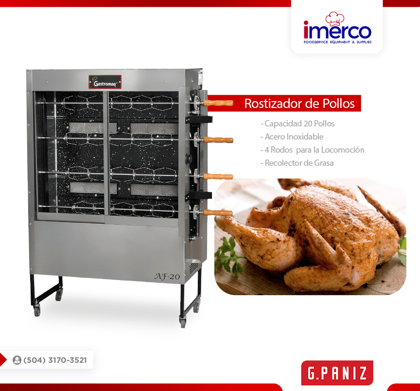 IMERCO_ROSTIZADOR_PARA_20_POLLOS_AF 20N_GPANIZ – IMERCO HONDURAS